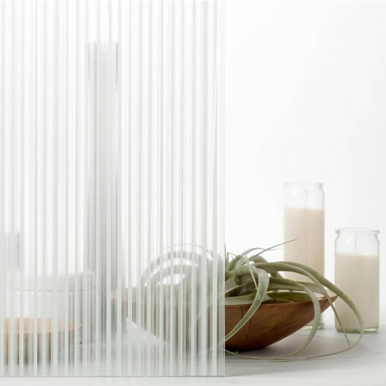 Clear Reeded Glass Film - 6mm - Footprint Creative