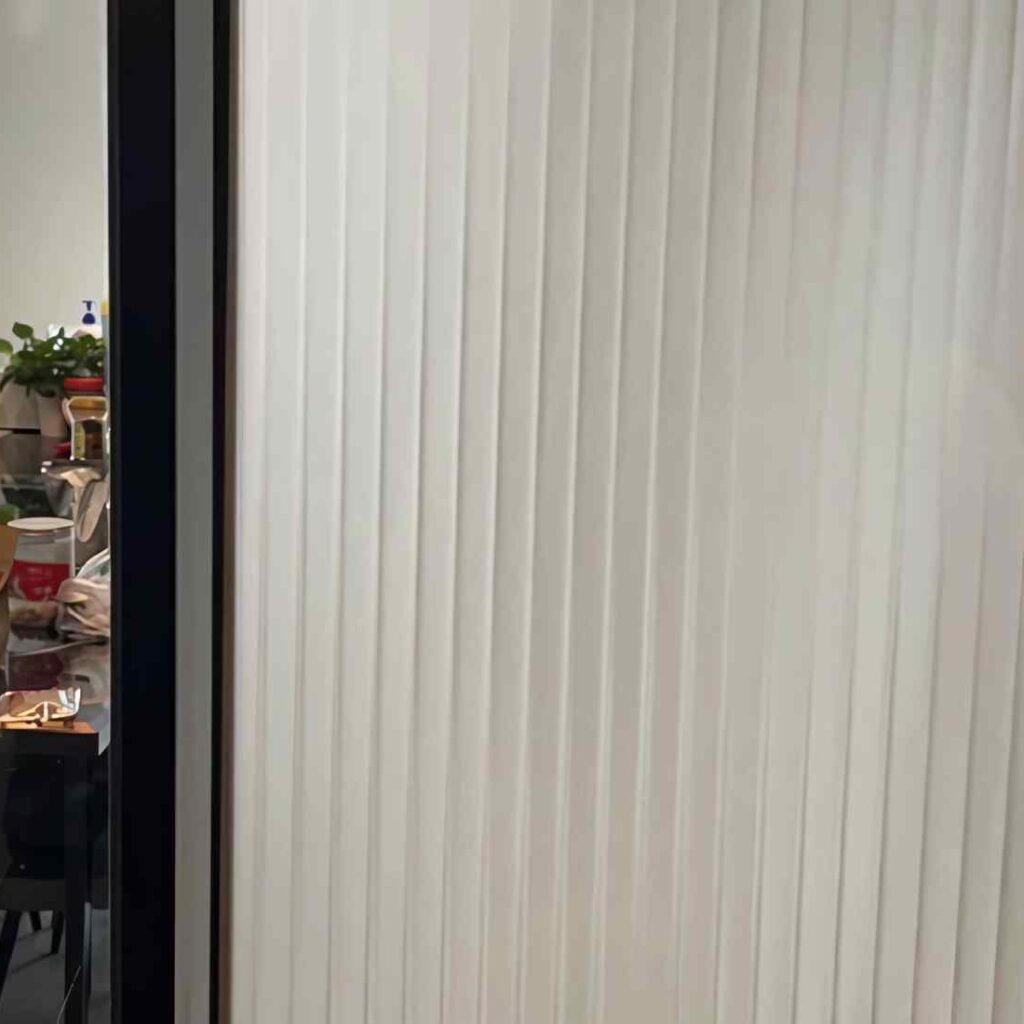 12mm Reeded Glass Film (Frosted Silver) - Footprint Creative