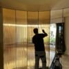 13mm Reeded Glass Film (Clear Bronze) - Footprint Creative