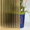 13mm Reeded Glass Film (Clear Bronze) - Footprint Creative